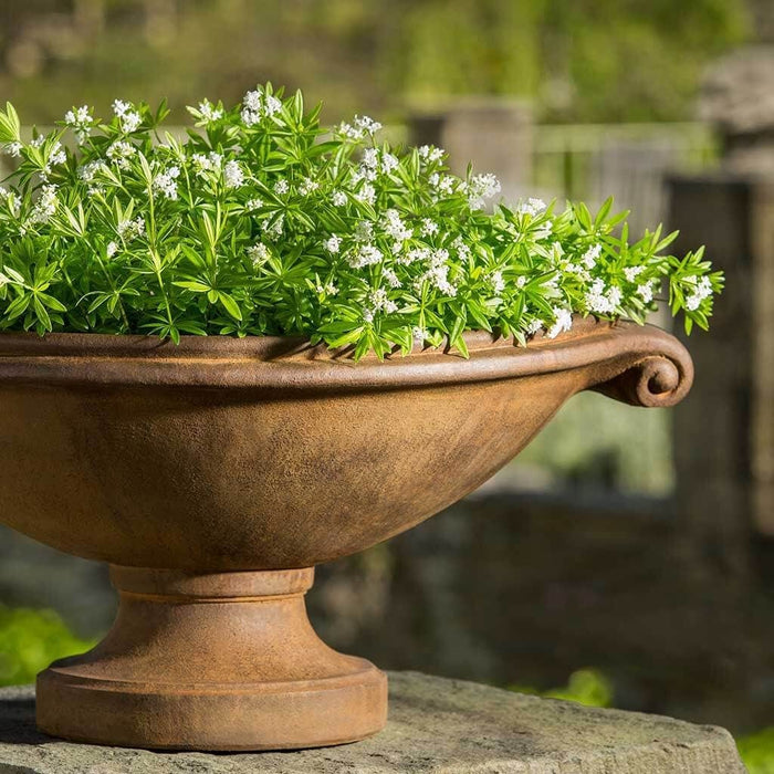 Large Cast Stone Medici Pedestal Planter | Outdoor Art Pros