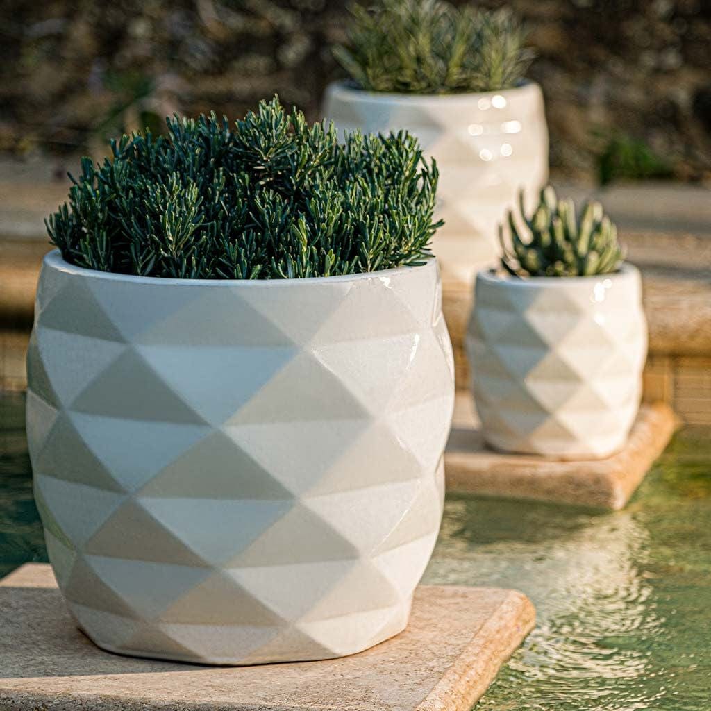 Origami Planter Nested Set of 3 | Glazed Collection