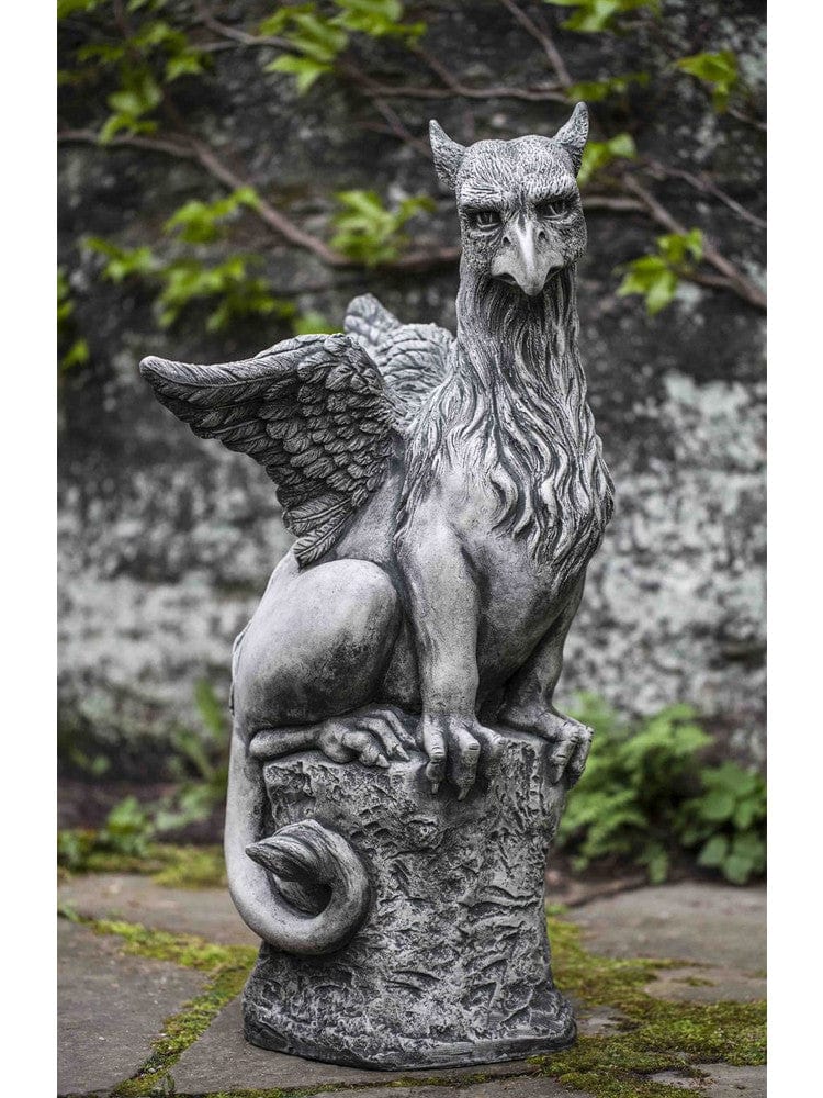 Herald Cast Stone Garden Statue | Gryphon Statue