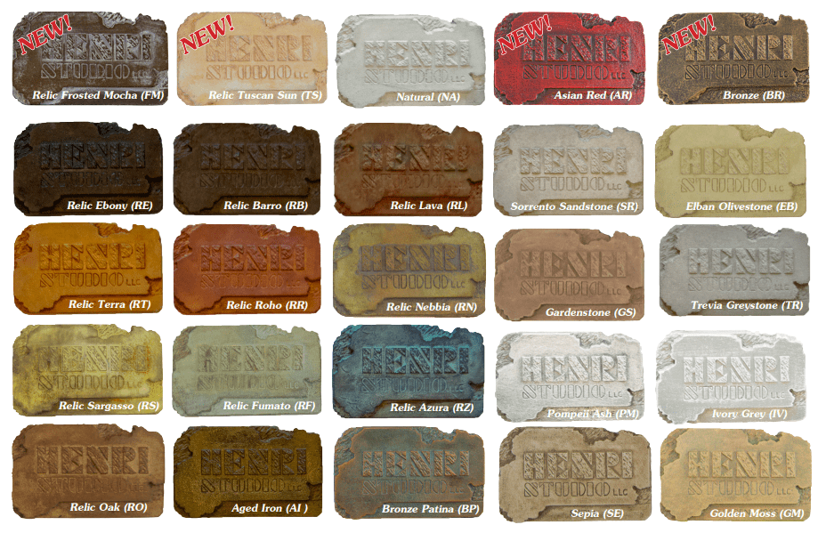 Henri Studio Finish Samples