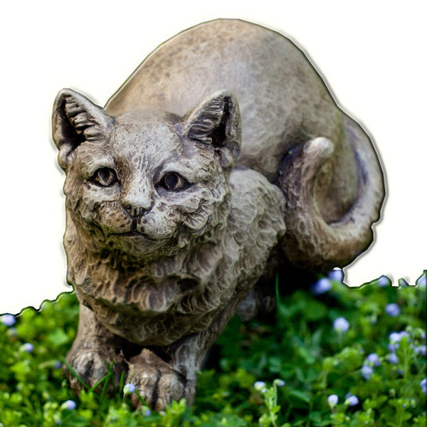 Cat Garden Statues | Stone Cat Statue - Outdoor Art Pros