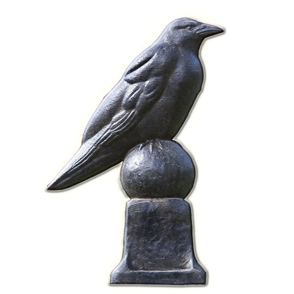 Raven Cast Stone Bird Garden Statue