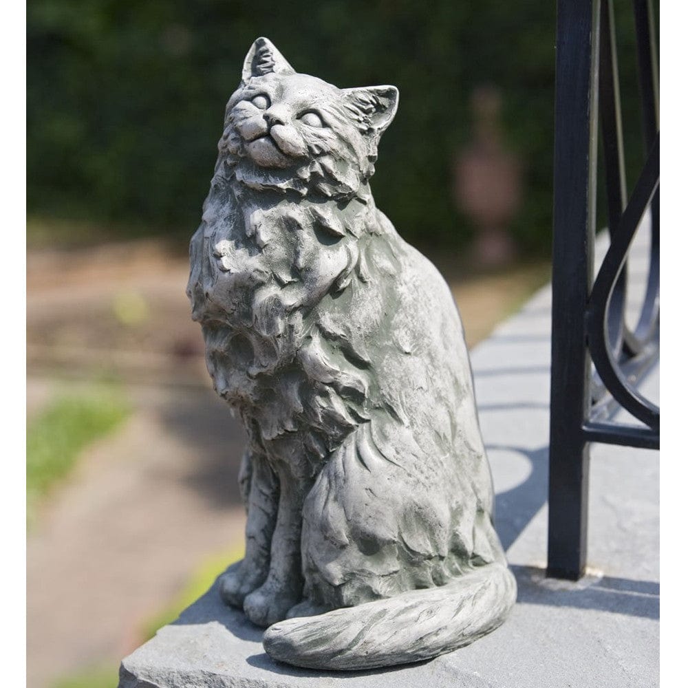 Tanner Cat Cast Stone Garden Statue