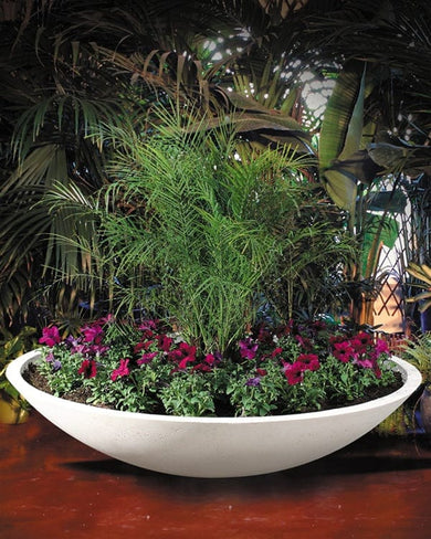 Cast Stone Wok Planter - 4 Sizes | Outdoor Art Pros